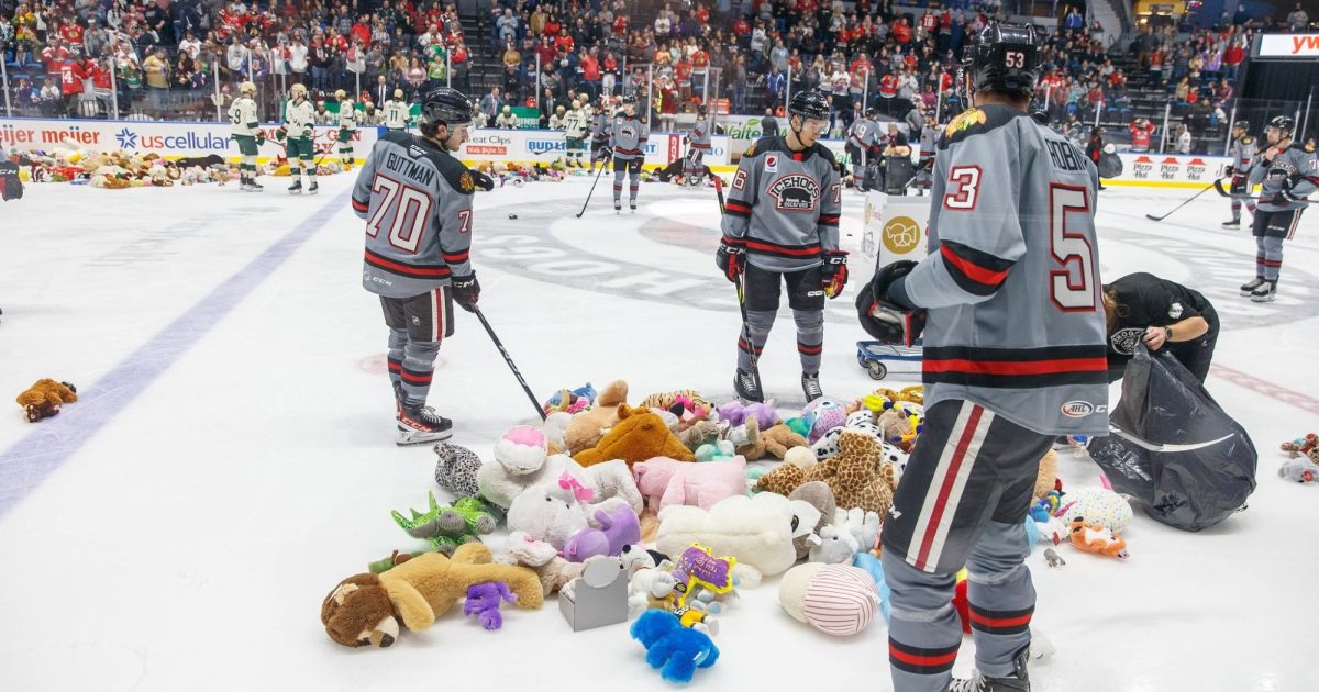 Rockford IceHogs | IceHogs Host Annual Teddy Bear Toss Game on…