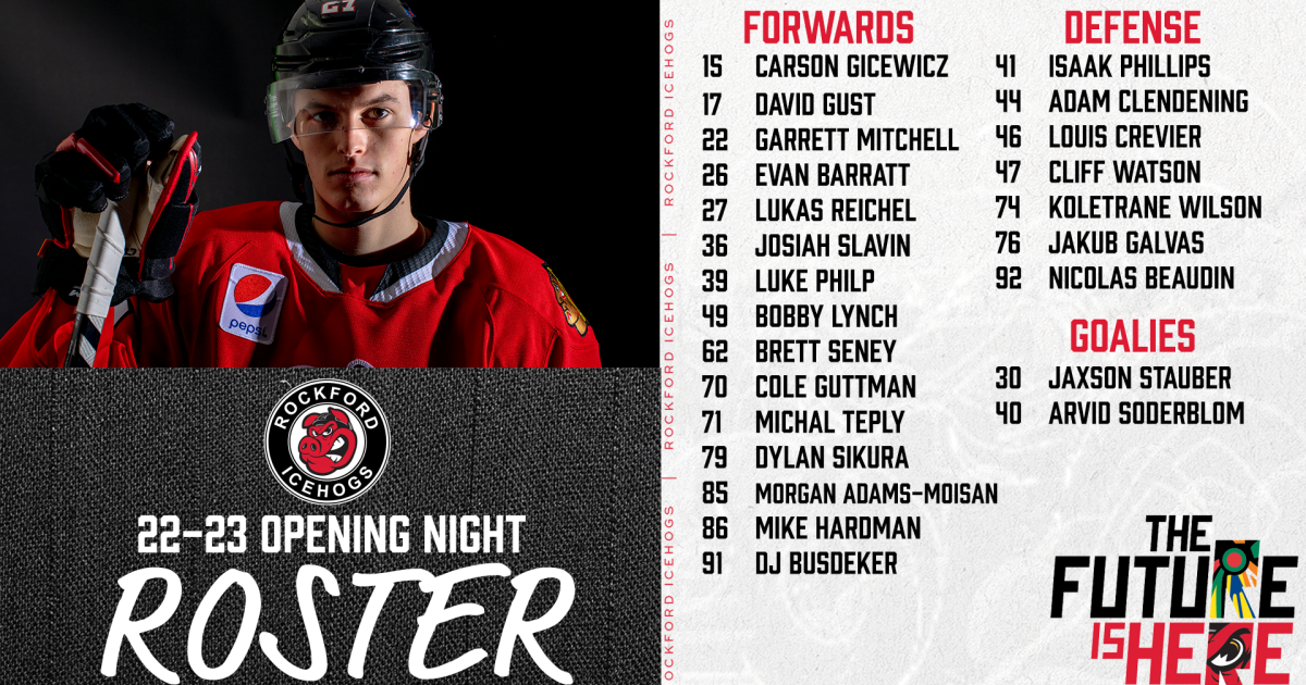 Rockford IceHogs | IceHogs Announce Opening Night Roster