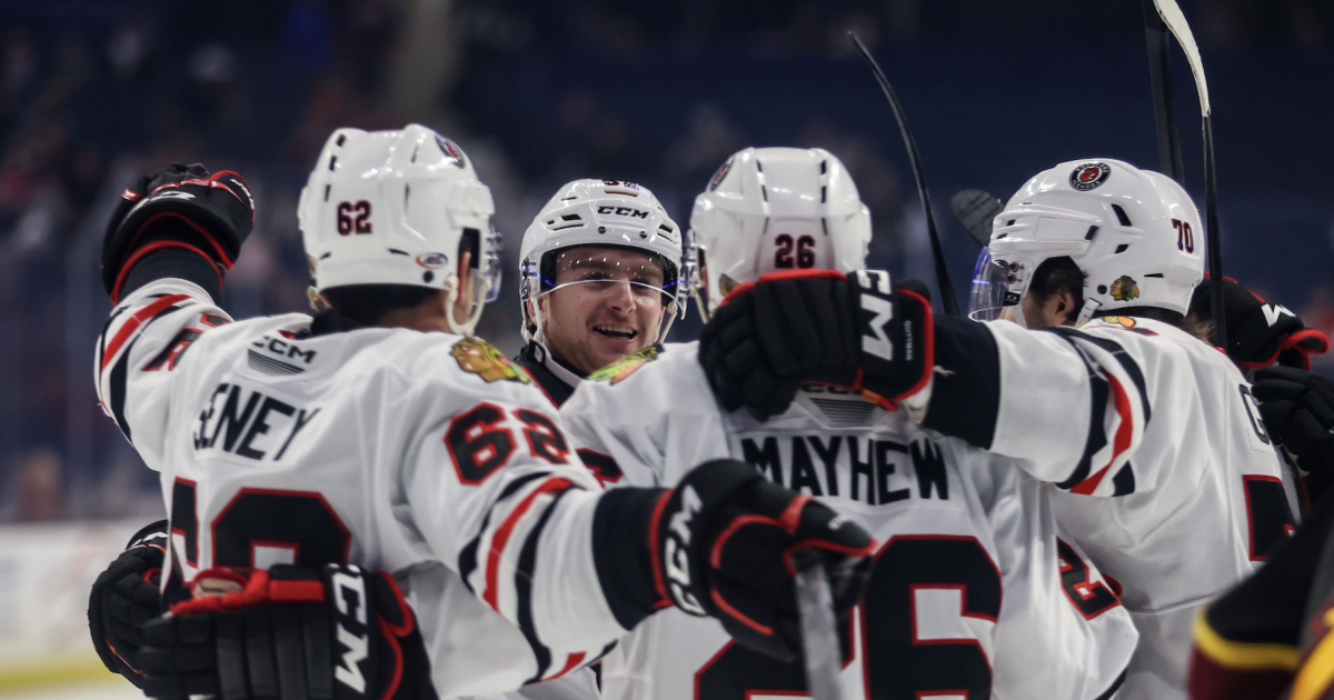 Rockford IceHogs | Mayhew's Hat Trick Powers Hogs Past Wolves