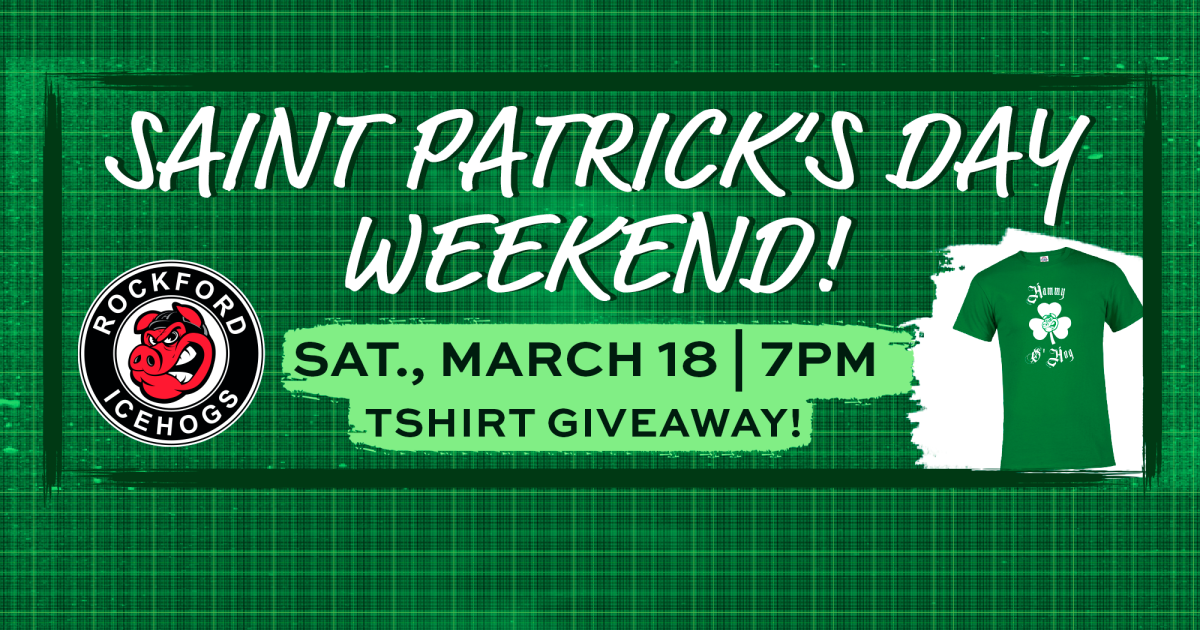 Rockford IceHogs | St. Paddy's Day IceHogs T-shirt Giveaway!