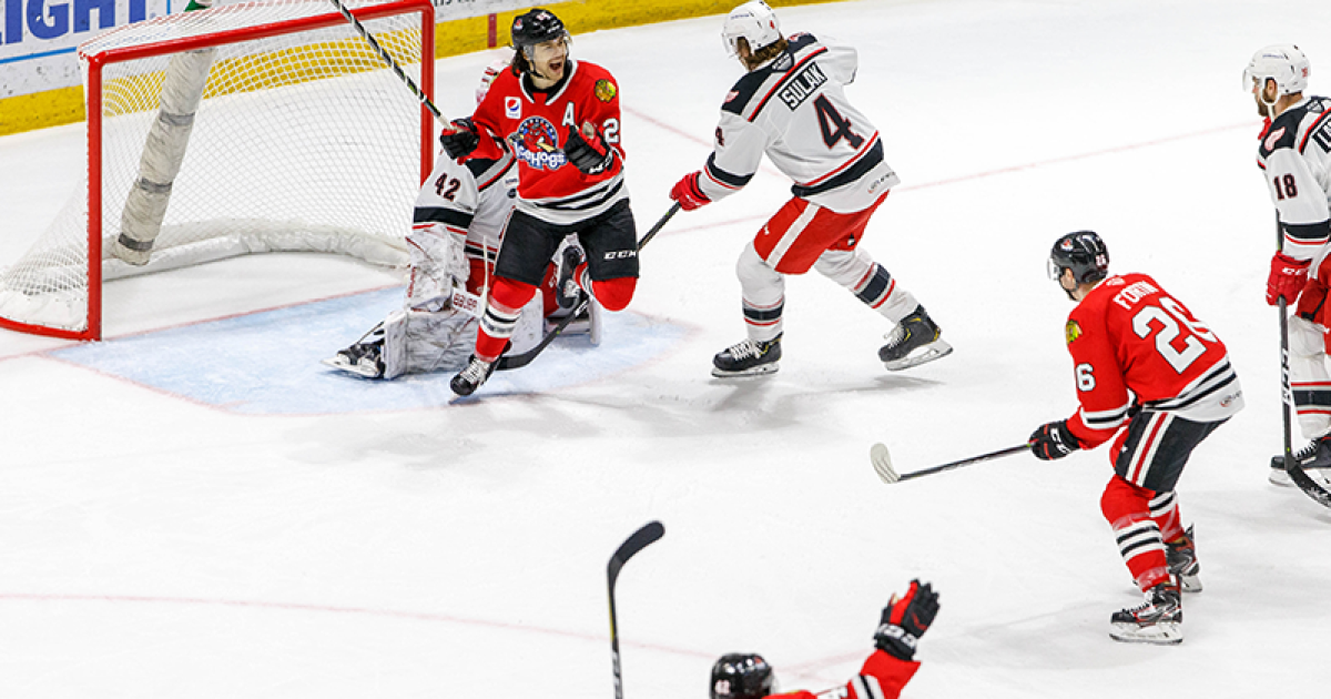 Rockford IceHogs | HOGS KEEP PLAYOFF PUSH ALIVE WITH DIVISIONAL WIN…